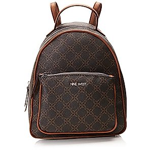 Nine West Sloane Backpack Brown Logo One Size