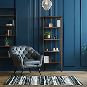 TUOJINRUIDA Abstract Runner Rug Carpet for Hallway with Non Slip PVC Dot Backing 2' x 12' (60 x 360 cm) Anti Skid Laundry Runner Rug Mat for Kitchen Entryway Living Room