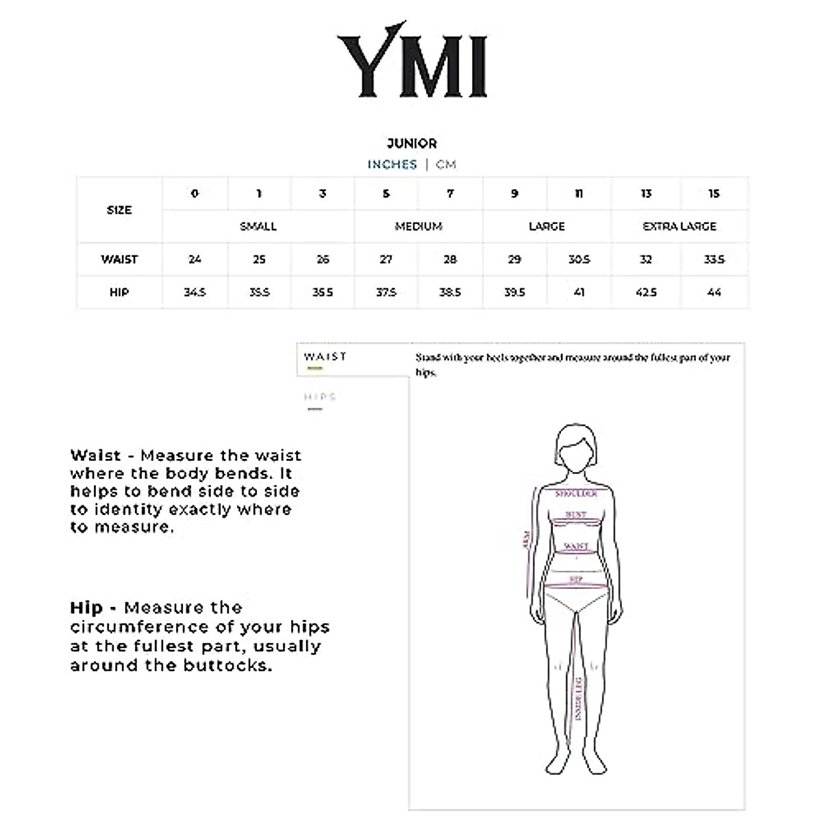 YMI Junior Women's Classic High Waisted Bell Bottom Denim Jeans (Dark wash denim,13)