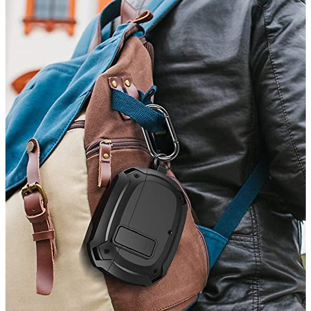 Beats Studio Buds/Studio Buds Plus Case 2021/2023, [Secure Lock] OTOPO Cool Beats Studio Buds+ Protective Case Cover Men Women with Keychain for New Beats Studio Ear buds + Case - Black