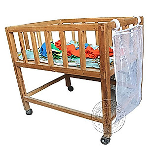 NPLE--Laundry Basket Practical Baby Crib Bed Clothing Storage Bag Daily Necessities