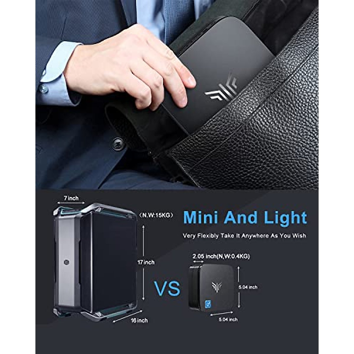 KAMRUI Mini PC, AK1 PRO 12GB RAM 256GB SSD Mini Desktop Computer Intel Celeron N5105 Processor,Quad Core Micro Computer 4K, Support 2.5-inch SSD, 2.4G/ 5.0G WiFi, Gigabit Ethernet, HTPC