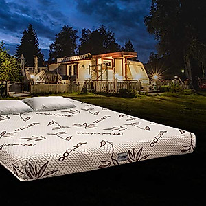 RecPro RV Bunk Bed Mattress Memory Foam Mattress 6" Gel Infused w/Bamboo Ticking Camper Bunk Bed Upgrade | RV Furniture (32" x 75")