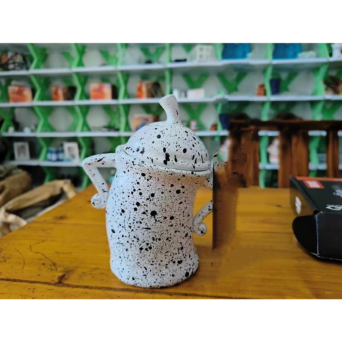 BOSONS Canister With Attitude,Fun sassy Airtight Ceramic Kitchen Storage Canisters,Food Storage Jar With Airtight Lid,Perfect For Coffee Tea Sugar Spices And More Food Jars (Red)