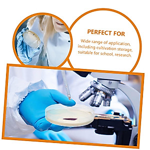 FELTECHELECTR 20 Pcs Petri Dish Agar Prepoured Nutrient Plates for Science Lab Experiment Accessories