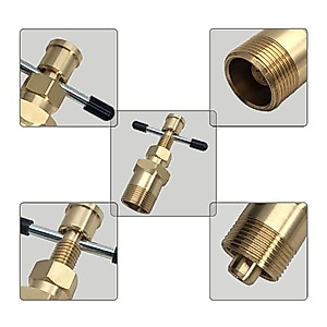 JEUCLEL US Standard Olive Remover Puller Tool for 1/2-inch / 3/4-inch Dia Solid Brass Pipe Fitting, Olive Removal Tool for Copper Pipe, Compression Sleeve Puller