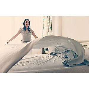 Hotel Quality 600 Thread Count Twin-XL Flat Sheet,100% Long Staple Egyptain Cotton Brown Top Sheet, Extra Softness Durable Sateen Weave Sheet ( Twin-XL, Brown Top Sheet)