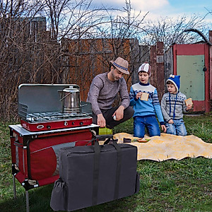 REDCAMP Camp Stove Burner Carry Bag, Stove Carry Case Portable for Camping Stove Gas Grill Accessories, 24"L x 5.1"W x 17.7"H