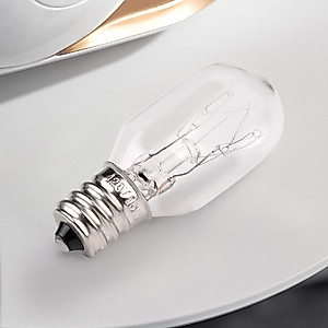 Parts Express Himalayan Salt Lamp Bulbs Original Salt Lamp, 6Pack E12 Candelabra Base Replacement Light Bulbs, 15 Watt Incandescent Bulbs for Plug-in Night Light (6, E12 15W T20)