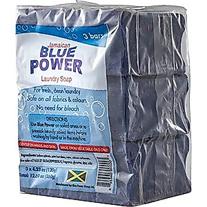 Jamaican Blue Power Laundry Soap, 4.23 Ounce (Pack of 3)