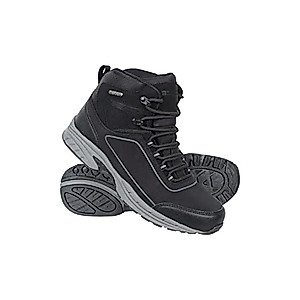 Mountain Warehouse Ramble Mens Waterproof Softshell Walking Boots Charcoal 9 M US Men