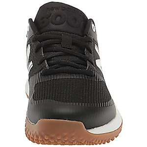 New Balance Men's Fresh Foam 3000 V6 Turf-Trainer Baseball Shoe, Black/White/Gum, 10.5