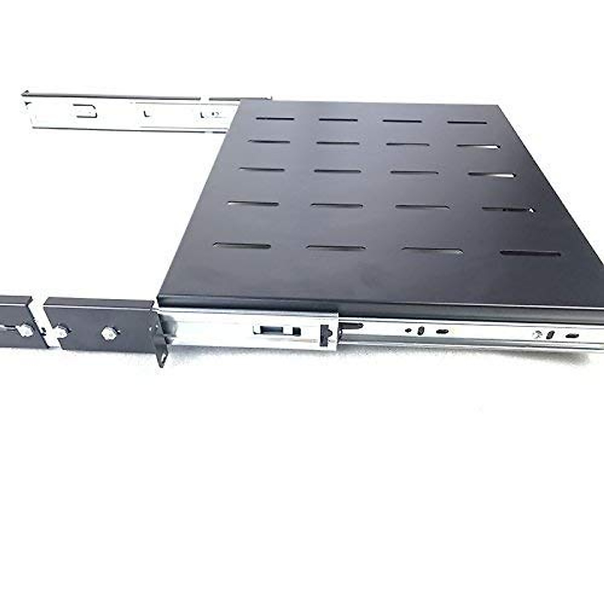 Ares Vision 250mm 1U Heavy Duty Steel 19'' Wide Sliding Shelf for 400MM Server Cabinet. 2 Pack