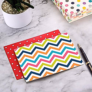 SUPHOUSE 120 Blank Cards, Blank Note Cards and Colored Envelopes, Thank You Greeting Cards with Envelopes, Stationary Supplies Bulk Birthday Cards Set