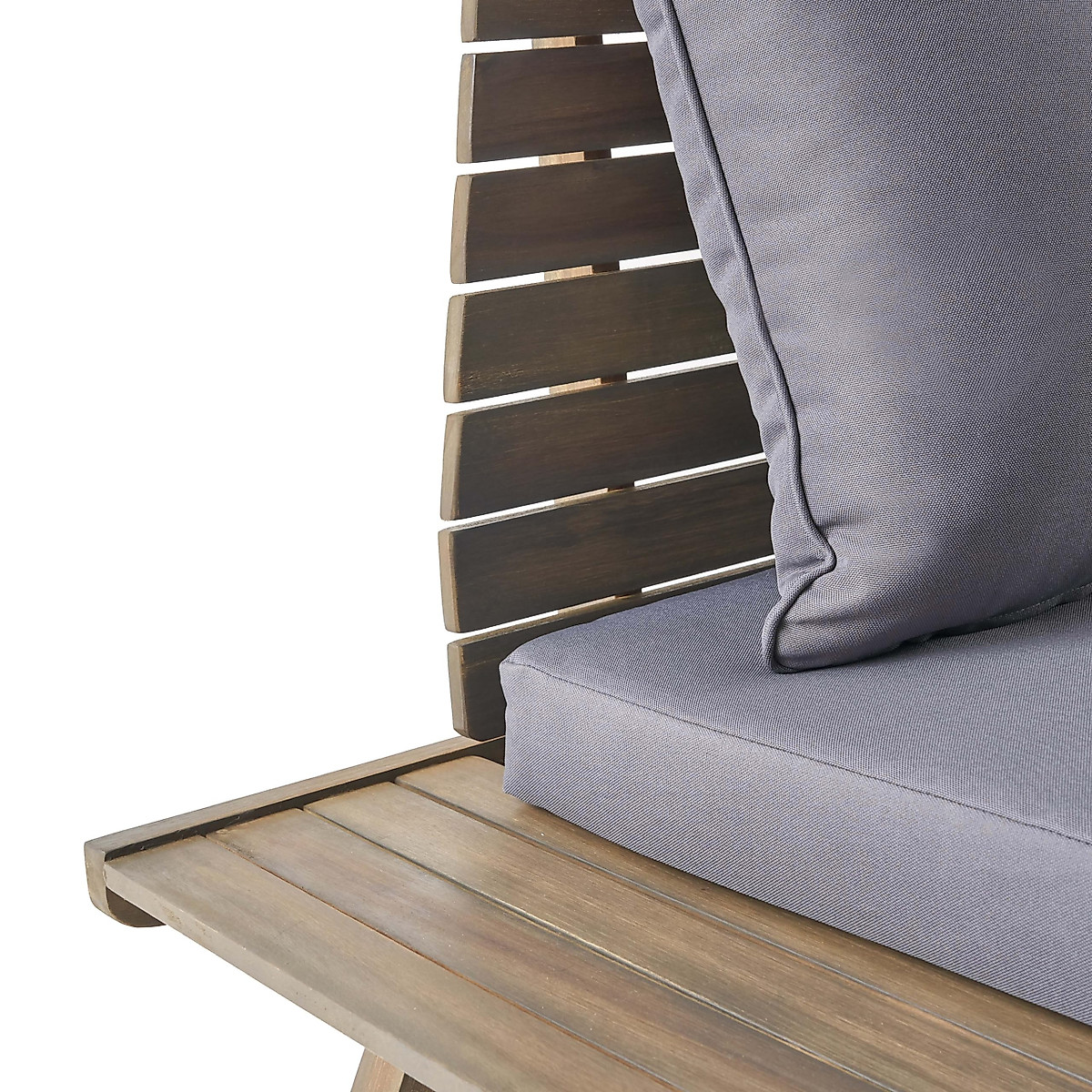 Christopher Knight Home Sedona Club Chair, 37 "W x 28.25 "D x 29.5 "H, Gray + Dark Gray