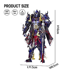 Piececool 3D Metal Puzzles Mecha Model Kits-The Titan Figure Model Building Blocks Kits for Adults, DIY Brain Teaser 3D Puzzle for Men Teen Students Hobbies Fidget Toys Gifts -157 Pcs
