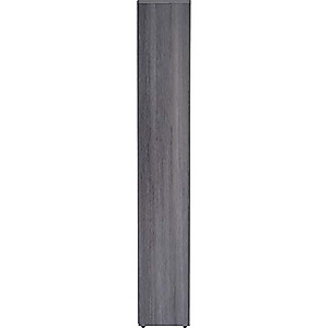Lorell, LLR69565, Weathered Charcoal Laminate Bookcase, 1 Each