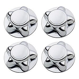 B4B BANG 4 BUCK 4 Packs 7" Center Cap with 5-Lug Steel Wheel Chrome for Ford 1997-2003 F150 F-150 97-02 Expedition