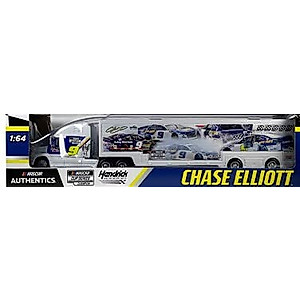 Action Racing Action Chase Elliott #9 Championship 2020 1/64th Scale Hauler Trailer Semi Rig Truck Tractor Diecast Metal Cab, Trailer is Plastic