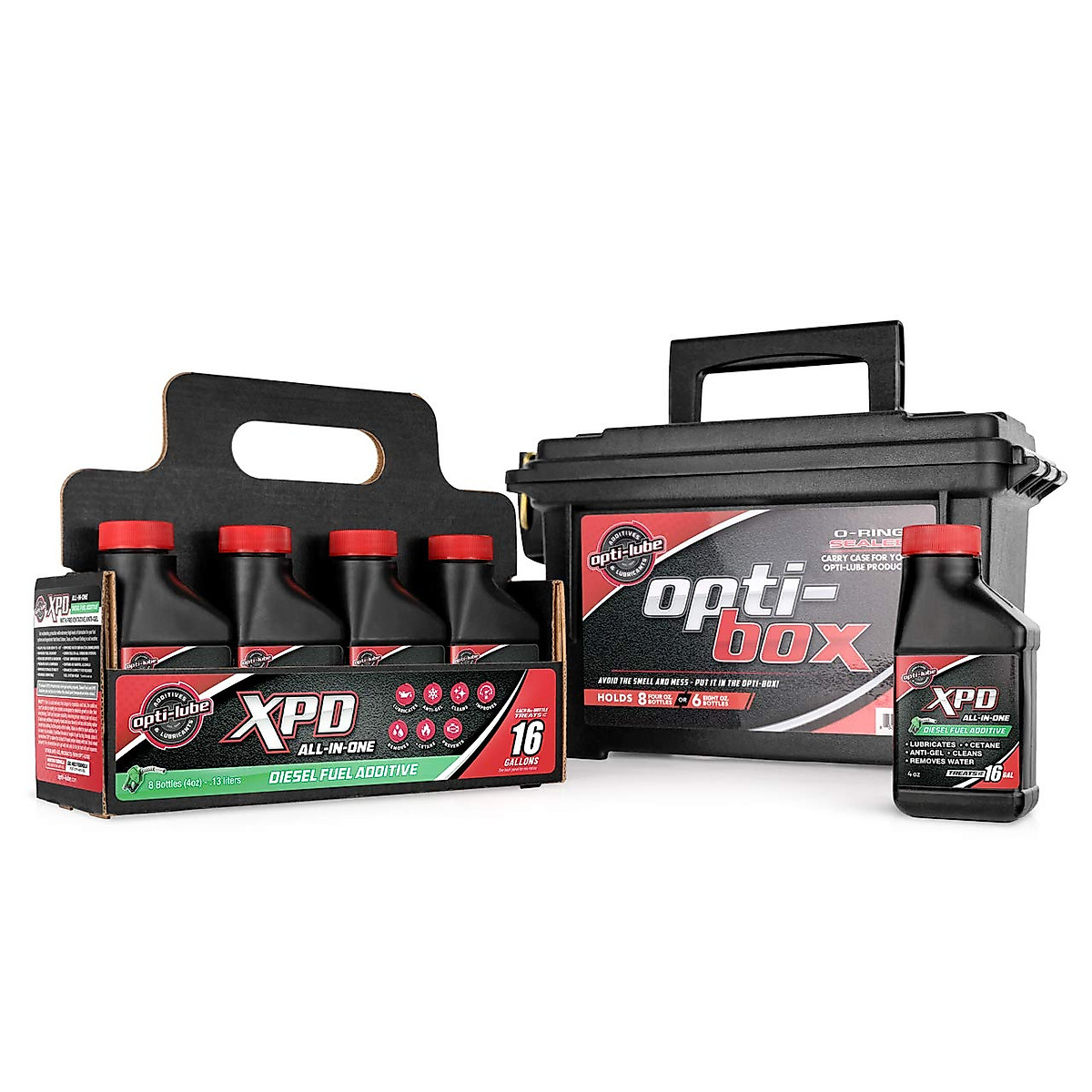 Opti-Lube XPD All-in-ONE Diesel Fuel ADDITIVE: 4oz Bottles (8 Pack with Opti-Box)