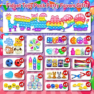 1000 Pcs Party Favors for Kids, Fidget Toys Pack, Easter Eggs Fillers Birthday Gift Toys Autism Sensory Goodie Bags Stuffers, Treasure Box Prizes Toys for Classroom