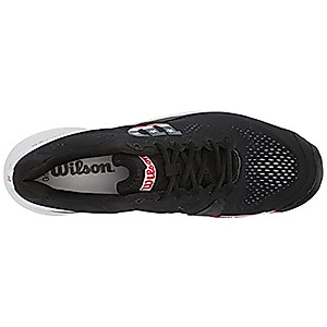 Wilson Men's Rush PRO 3.0 PB Pickleball Shoe, Black/White/Infrared, 10