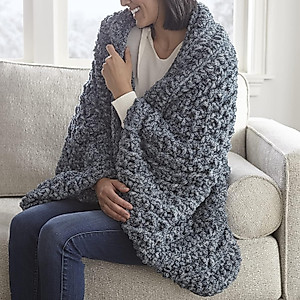 Crafted By Catherine Luxe Velvet Multi Yarn - 2 Pack (300 g / 10.5 oz, 98 Yards Each Skein), Khaki Multi, Gauge 6 Super Bulky