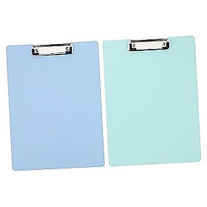 IMIKEYA 2Pcs a4 Folder Board Plastic folders Paper Folder Office Supplies folders Hospital clipboard a4 clipboard hardback Clip Boards Metal Office Document Clip exam Paper Clips Thin