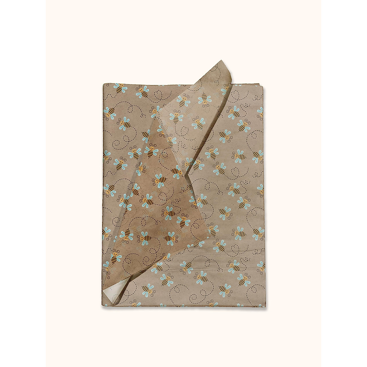 Bees Printed Tissue Paper for Gift Bags or Boxes and Wrapping - Bulk Summer Decorative Art Tissue Paper for Packaging and Gifting | 24 Sheets 20" x 30"
