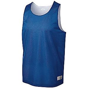 Joe's USA Youth Moisture Wicking Mesh Athletic Reversible Tank-L-Royal