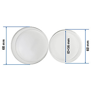 Microyn Borosilicate Glass Petri Dish with Lid, Tissue Culture Dish (60 mm, Pack of 20)