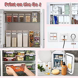 HPRT Label Maker Machine with 4 Tapes, H11 Bluetooth Cute Label Makers, Compatible with Android iOS Waterproof Multiple Templates for Home Organization Office Labeling Inkless