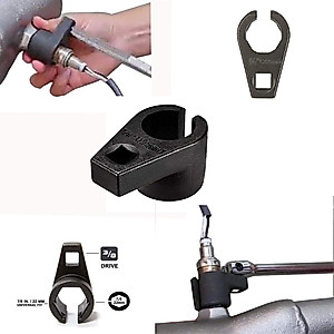 AP1822F 3/8-inch Drive by 7/8-inch (22mm) Offset Oxygen Sensor Socket High-performance chrome molybdenum steel construction Wire Gate Accesses Sensor from The Side, Preventing Damage to Wires