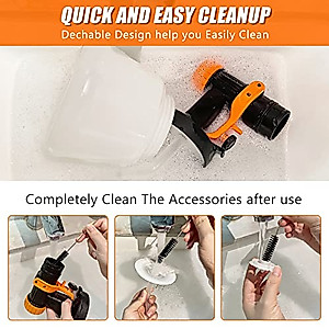 TDAGRO Paint Sprayer 1200ML Container/4 Nozzles/3 Patterns, HVLP Electric Spray Paint Gun, Easy to Clean, Paint Sprayers for Home Interior and Exterior/Fence/Cabinets/Furniture/Walls/Ceiling