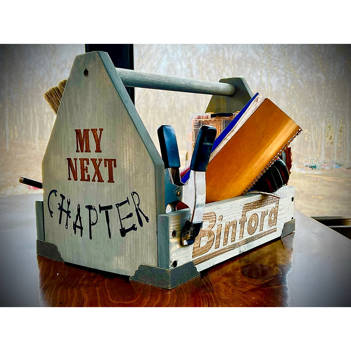 Custom Large Wood Horse Grooming and Tool tote | Hobby caddy | Hand made Grooming Tote Gifts by Dusty Roads C3