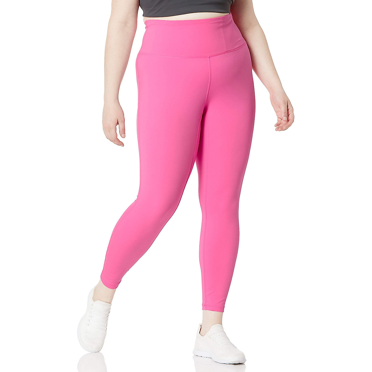 Amazon Essentials Women's Active Sculpt High-Rise Full-Length Legging (Available in Plus Size), Bright Pink, Medium