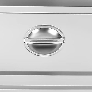 NeNchengLi 4 Pack Stainless Steel Hotel Pans 2.5Inch Deep Steam Table Pans Commercial Food Pan Restaurant food warming pan for Hotel Canteen Restaurant Office Cafeteria Party