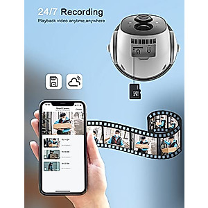 TMEZON 2 Pack Wireless Security Camera Outdoor, 2K Security Camera Wireless Solar Powered, PTZ WiFi Control