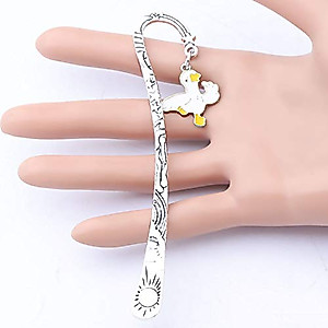 WSNANG Cute Duck Jewelry Duck Bookmark Book Lovers Gift Animal Bookmark Gift for Duck Lovers (Duck Bookmark)