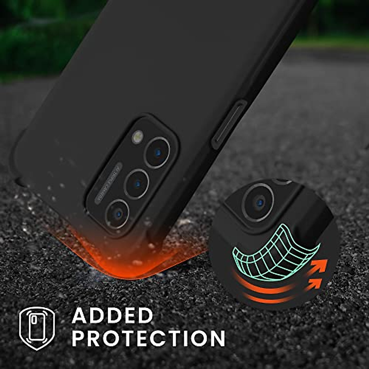 kwmobile Crossbody Case Compatible with OnePlus Nord N200 5G Case - TPU Silicone Cover with Strap - Black