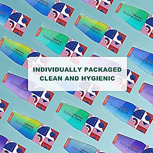 Supsiah 50PCS Individual Packs 3D 4 LAYER disposable face masks, 5-Different Gradient Colors Design, Breathable, Comfortable Protection
