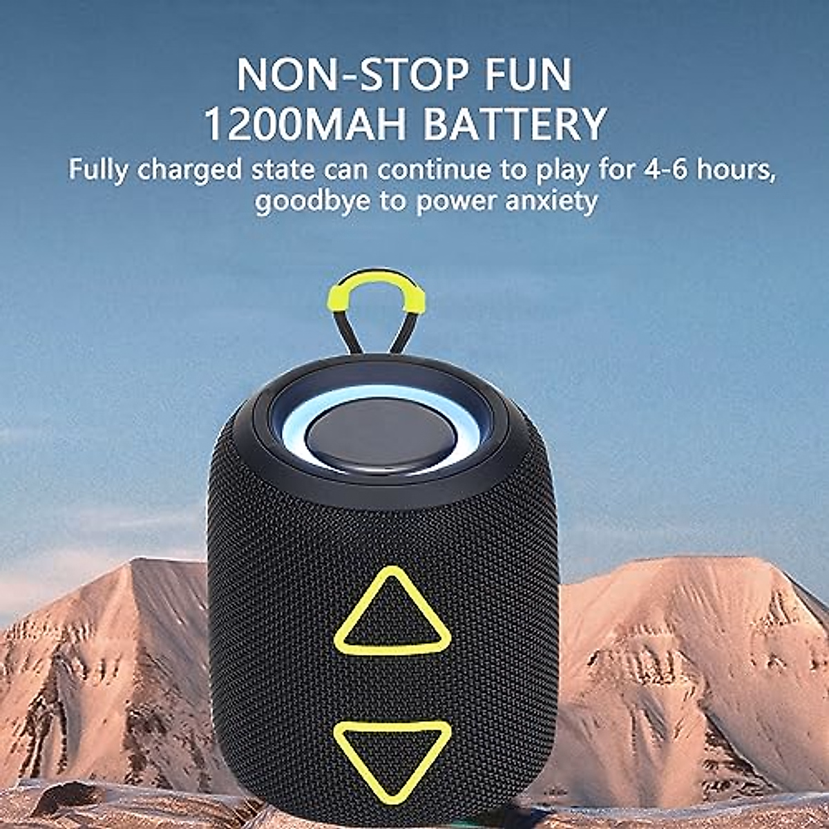 TGUCITESEN Bluetooth Portable Speaker,Wireless Bluetooth Speakers V5.1USB Card,Wireless Speakers with Bluetooth,Micro SD Card,for Outdoor,Travel,Beach,Camping,Indoor Black (X1)