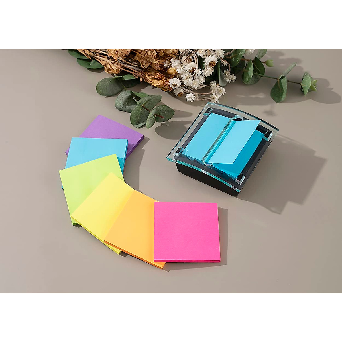 Pop-up Sticky Notes,3x3 in,12 Pads,Bright Colors Super Sticking Power Memo Pads, 6 Colors, Strong Adhesive