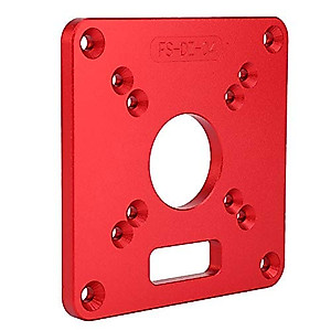 Router Table Insert Plate Aluminum Alloy 6061 Anodic Oxidation Engraving Router Table Plate Router Table Insert Plate Trimmer Woodworking Engraving Machine Accessory