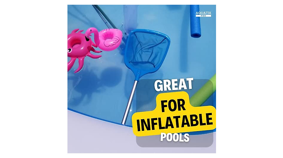Aquatix Pro Hand Leaf Skimmer for Pool & Spa Cleaning