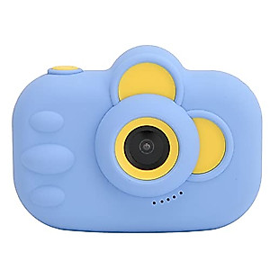 Kids Digital Camera, 30fps Full Color IPS Screen Kids Camera 1080P Cute Cartoon Design Lightweight for Holiday Travel (Blue)