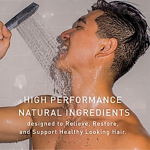 Hawthorne Mens Dry Scalp Shampoo to Relieve and Soothe Itchy, Flaky, and Dry Scalp with Pure Peppermint Oil and Aloe Vera, For Dandruff Control, Sulfate Free, Paraben Free, 8oz