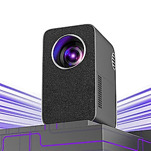 Portable Projector Native 1080p Home Theater, WiFi Projector Wireless for Android/iOS and Support iOS Cable Cast, LED Mini Projectors Built-in Bluetooth Speaker, Compatible with TV Stick,DVD,PC,HDMI