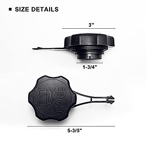 Lawn Mower Gas Cap 594061 Replacement, Gas Fuel Tank Cap Compatible with B&S 675EXi 725EXi Engines, Gas Cap Replacement for Toro Craftsman Troy-Bilt Mower