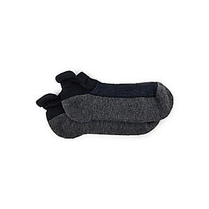 Warrior Alpaca Socks - Unisex High Performance Cross Trainer Athletic Socks (Large, Black/Grey Ankle)